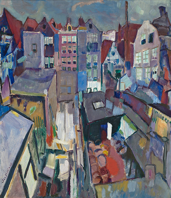 Jan Sluijters (1881 - 1957), "Zicht op de Jordaan, Amsterdam" - Jan Sluijters | Fijnaut