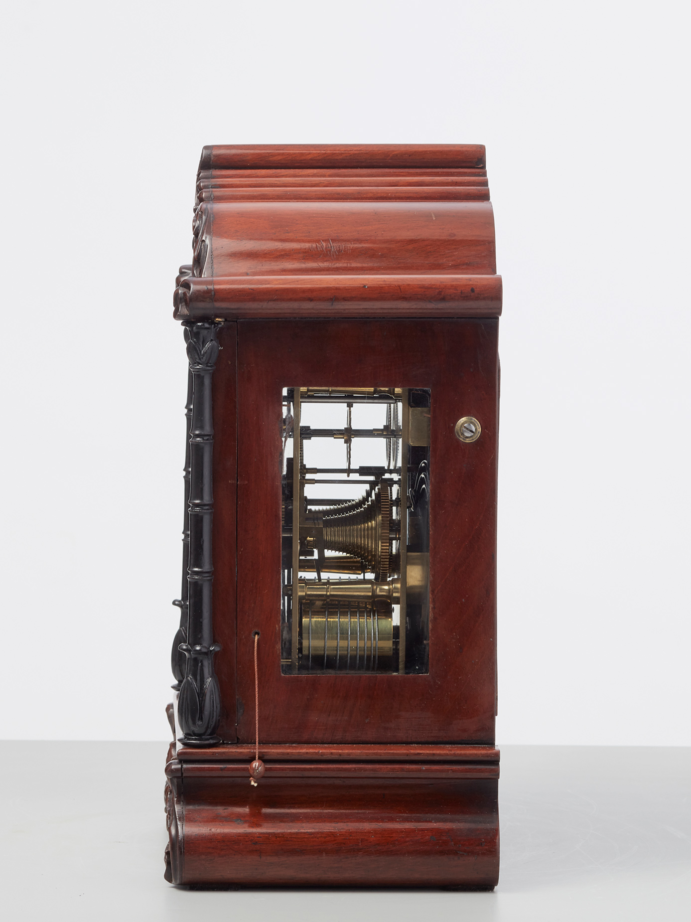 A beautiful small English mahogany 8-day bracket clock by Anderson ...