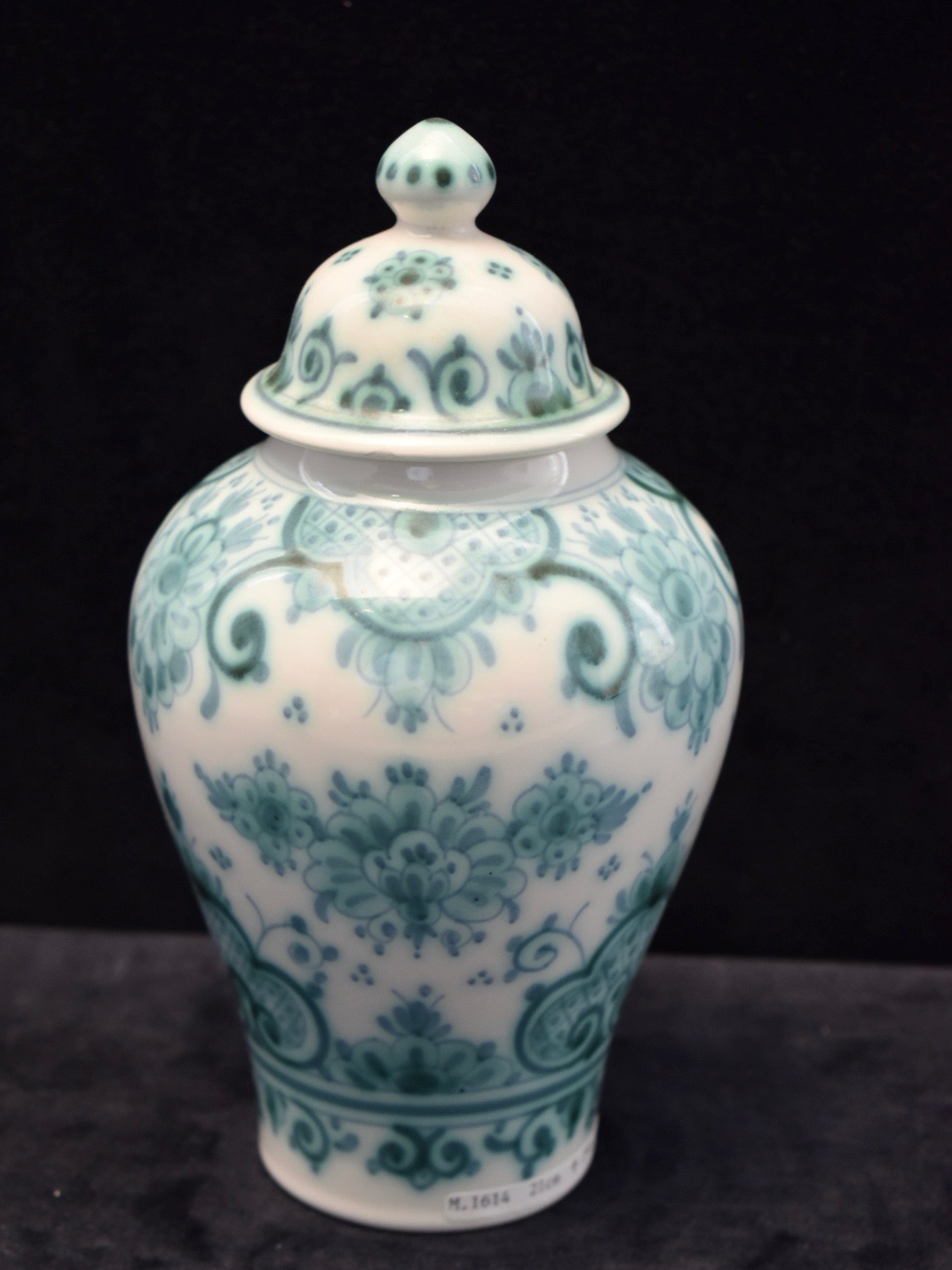 Rare Dutch Green & White Delft Delvert Lidded Jar - 1972. SOLD - ROYAL ...