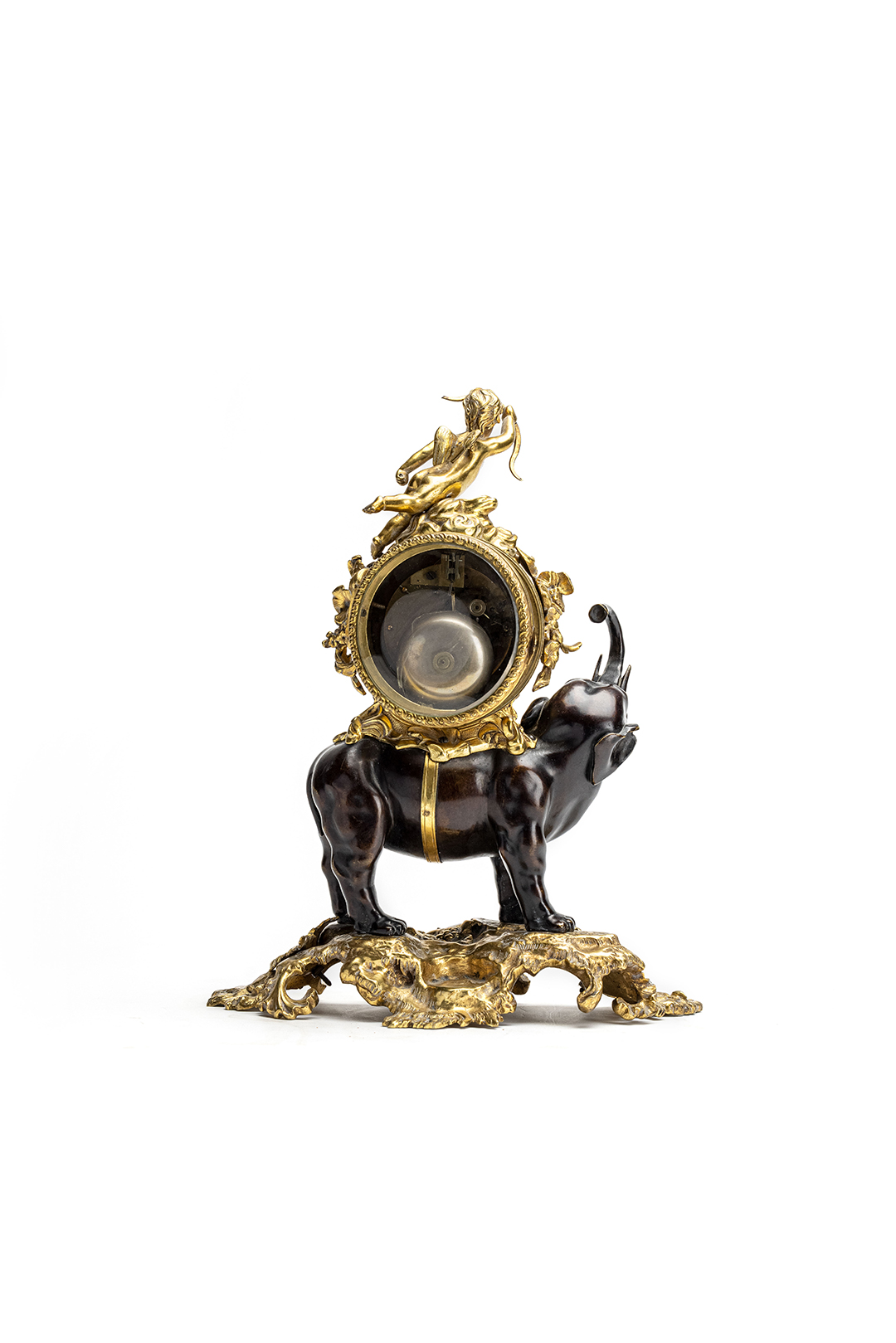 This is a very nice and highly decorative 19th-century mantel clock ...