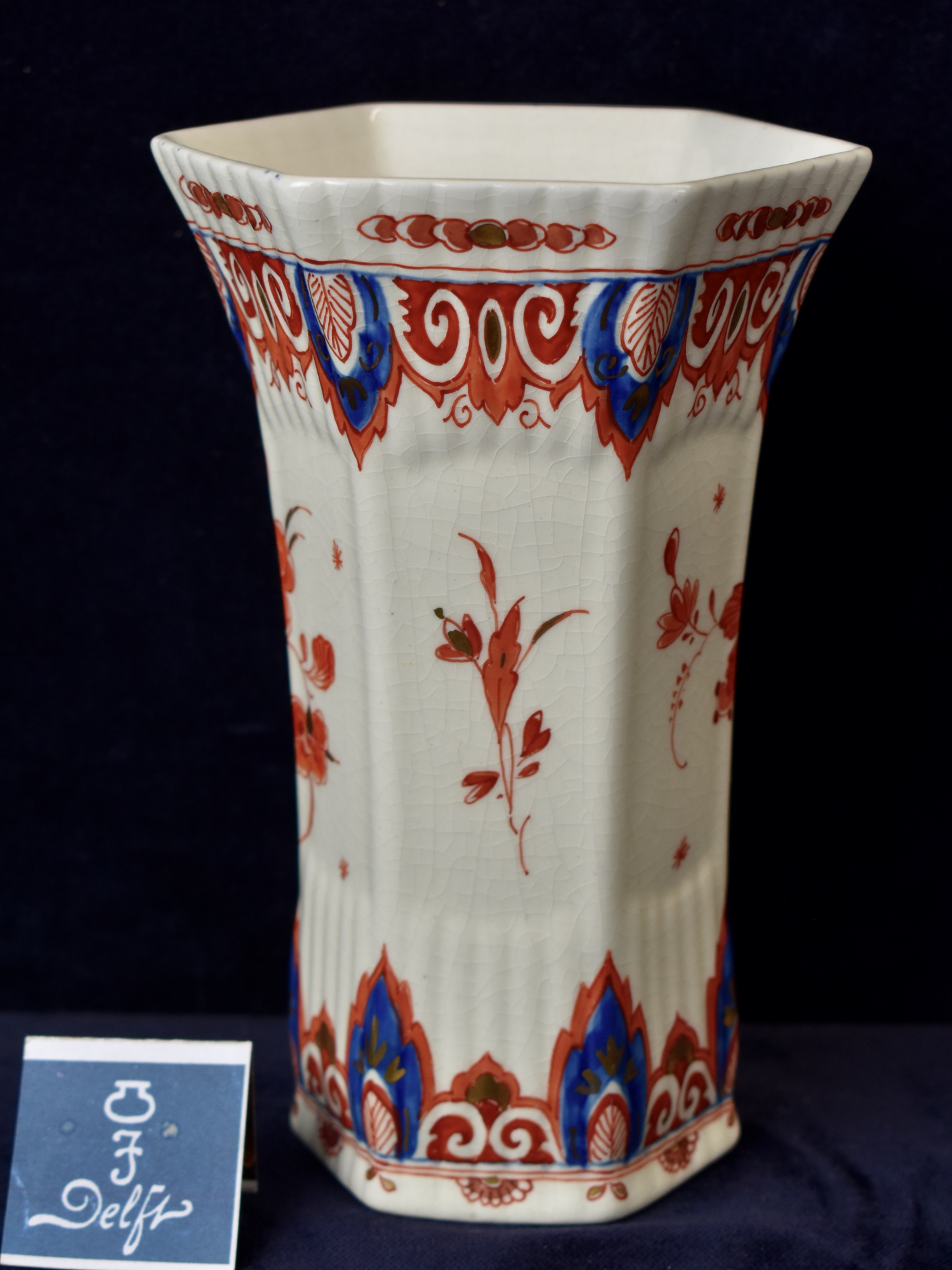 Dutch Pijnacker Delft Doré Royal Delft Hand Painted Beaker Vase - 1934 ...
