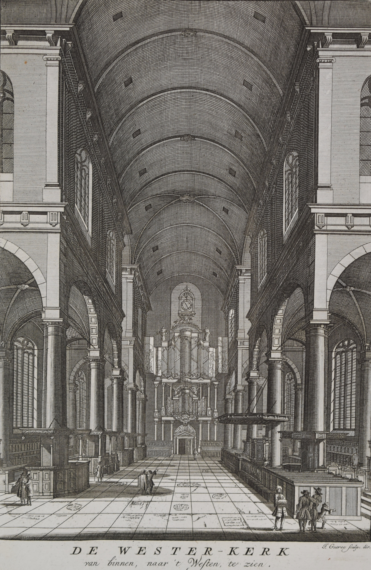 The WESTERNCHURCH. / WESTERKERK. The Inside seen to the West. Jan ...