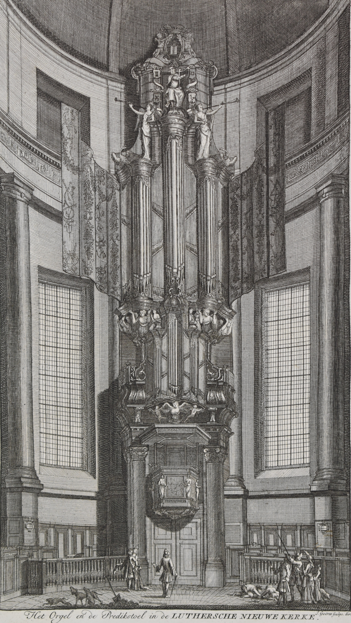 THE NEW LUTHERAN CHURCH – PULPIT & ORGAN. Het Singel. J. Wagenaar ca ...