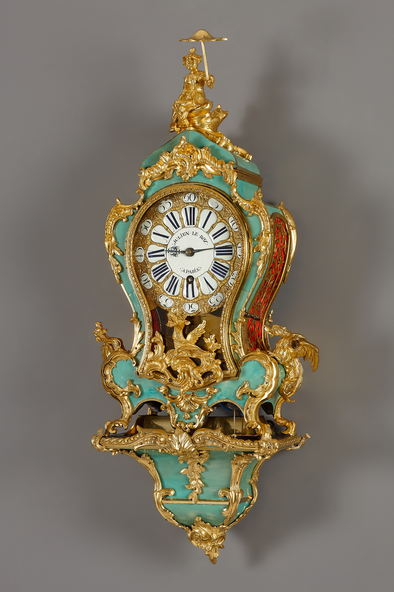 French Louis XV console clock | Kollenburg Antiquairs