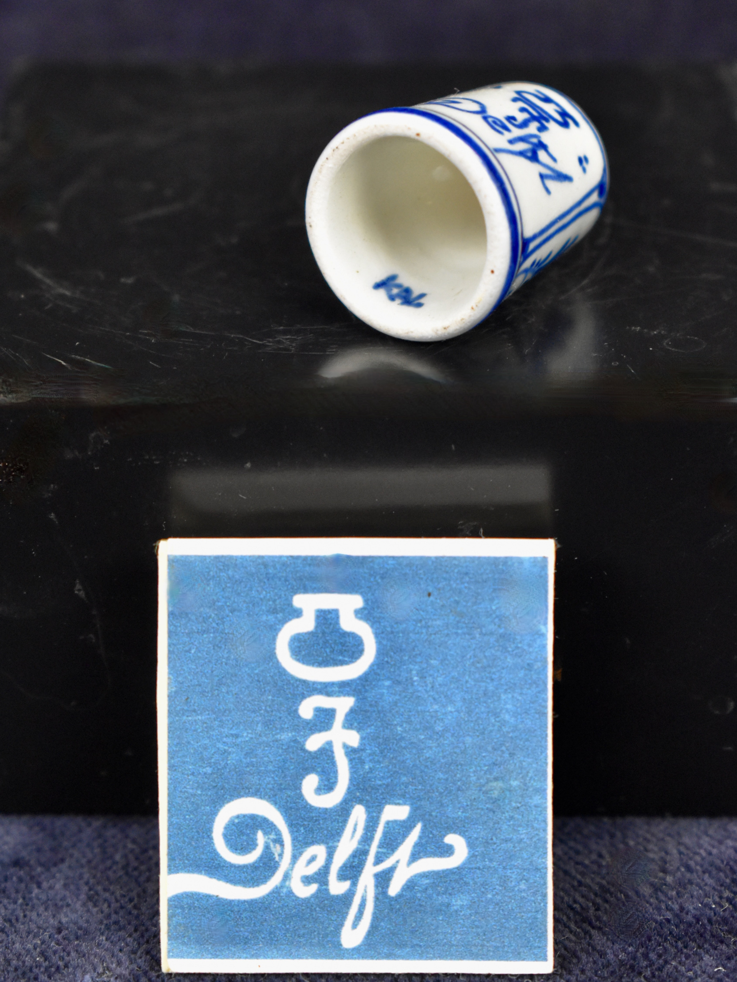 Dutch Blue & White Royal Delft Hand Painted Thimble. SOLD - ROYAL DELFT ...