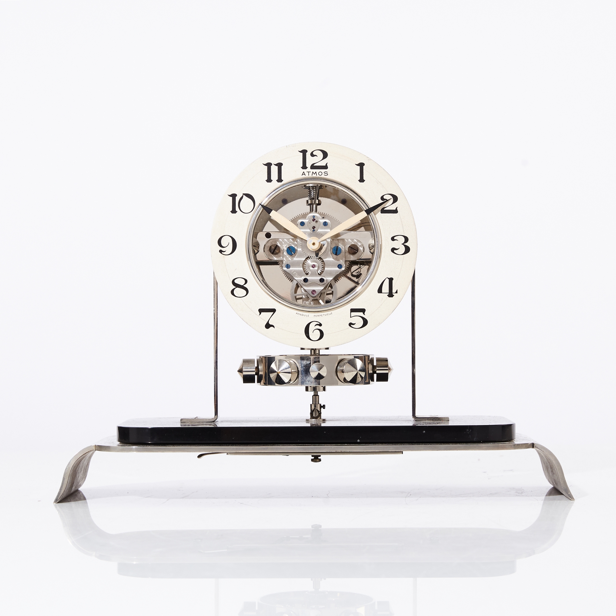 M241 Atmos clock PO1, skeleton dial and glass dome, Reutter nr. 3757 ...