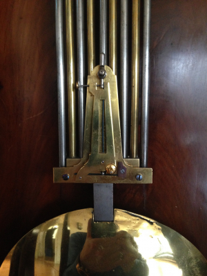 L15 French ROBIN 3 month duration longcase regulator with gridiron ...