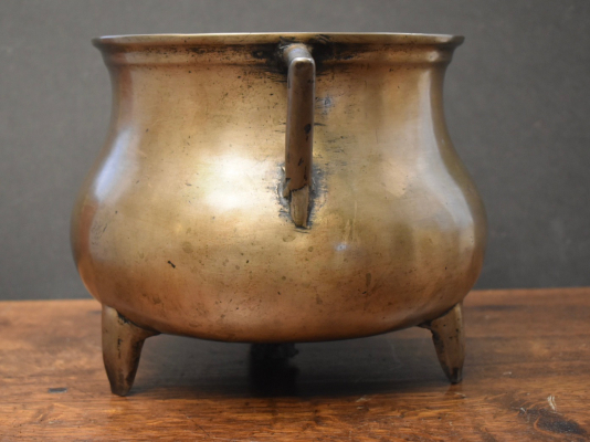 Antique 16th Century German Bronze Cauldron / Grape | Hart