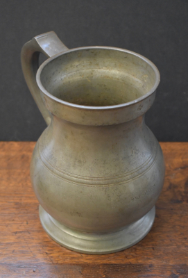 Antique English Pewter Half Gallon Measure. Gaskell & Chambers. SOLD | Hart