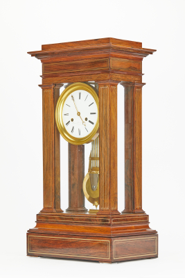 4 glass french regulator clock | ArtListings