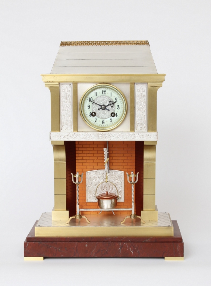 A French industrial mantel clock by Guilmet, circa 1890 | ArtListings