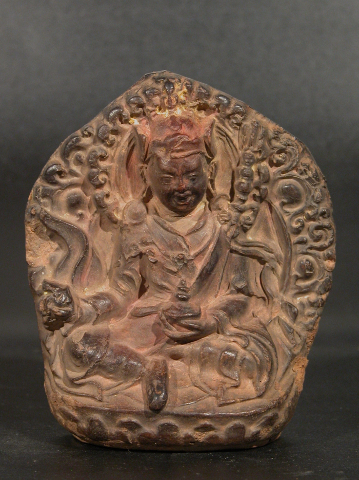 Antique Tibetan Clay Tsha-Tsha with Padmasambhava | Hart