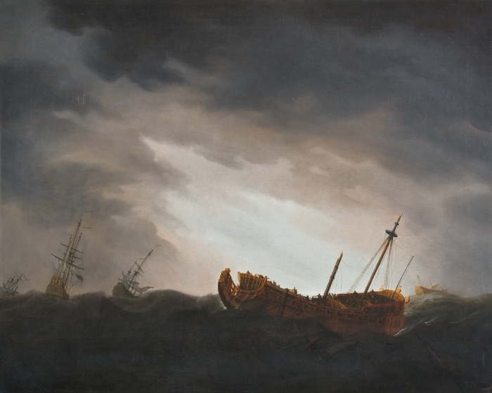 Willem van de Velde the Younger and studio, 'Storm at sea' | B&B