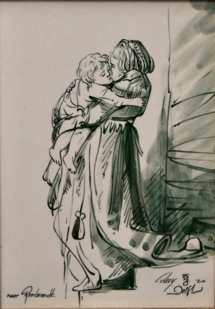 Rare Green & White Royal Delft Hand Painted Delvert Plaque - After ...