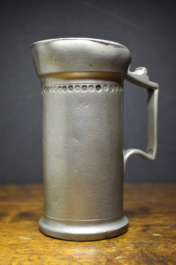 Antique Dutch Pewter 1/2 Liter Measure Anno 1878. Zwolle- H. Kamphof | Hart