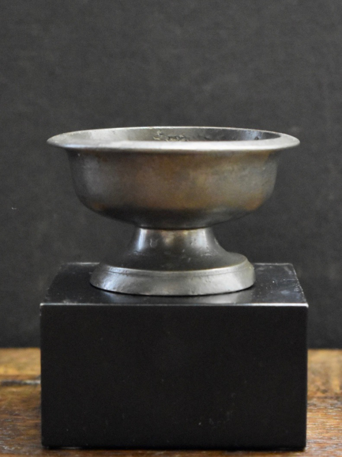 Antique English 18th Century Pewter Salt. | Hart