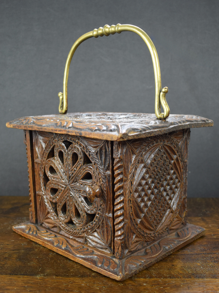Antique Dutch 18th Century Carved Oak Foot Warmer | Hart