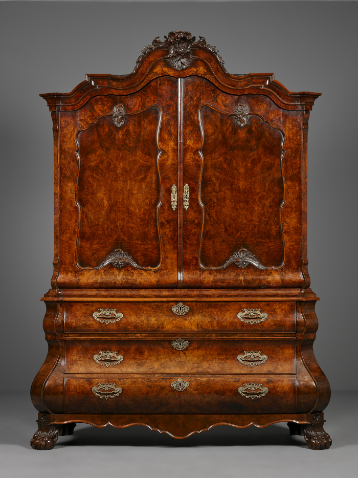 Dutch Louis XV burr walnut cabinet | ArtListings