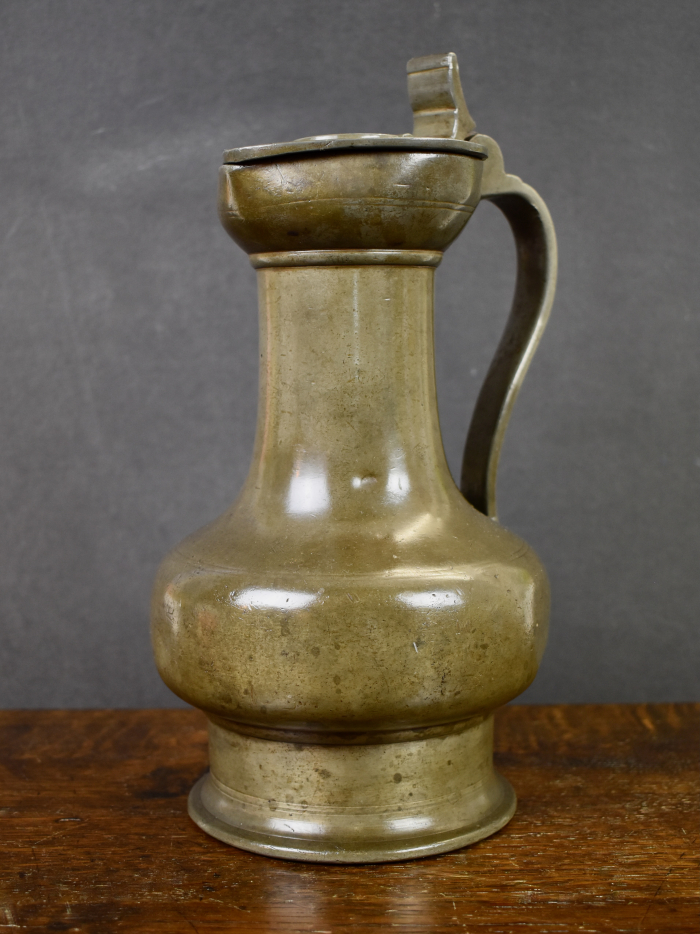 Antique German Early 18th Century Cologne Pewter Flagon. Stefan Josef ...