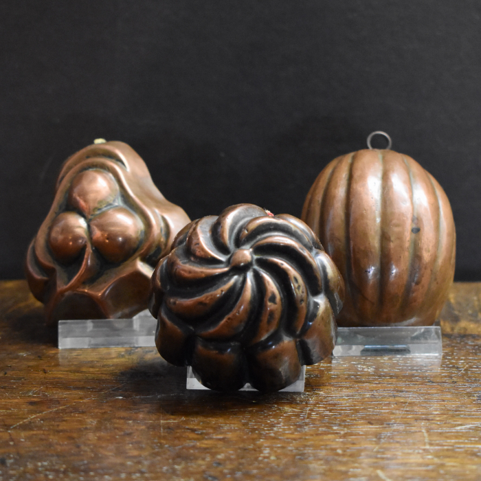 Three Antique Dutch 19th Century Miniature Toy Copper Moulds | Hart