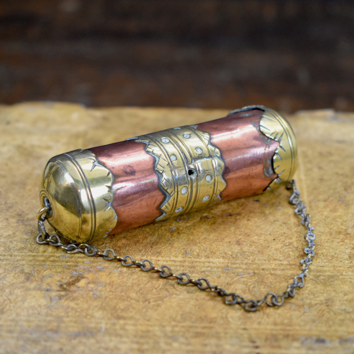 Antique Dutch 18th Century Copper Tinder Lighter. SOLD | Hart