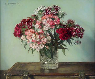 Jan Bogaerts (1878 - 1962),“Still life with flowers and book” - Jan ...