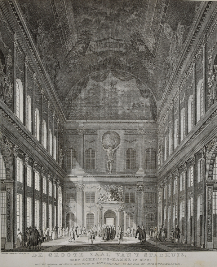 De DAM - Staduis / Koninklijk Paleis Interieur. Wagenaar 1765. Antieke ...