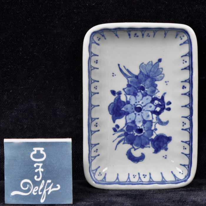 Dutch Blue & White Royal Delft Hand Painted Small Platter - 1969. SOLD ...