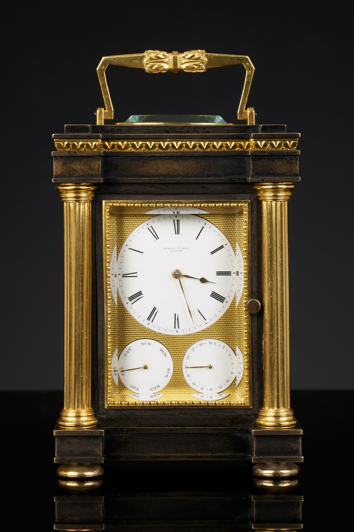 English Carriage Clock, Arnold & Dent London | Kollenburg Antiquairs