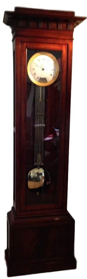 L15 French ROBIN 3 month duration longcase regulator with gridiron ...